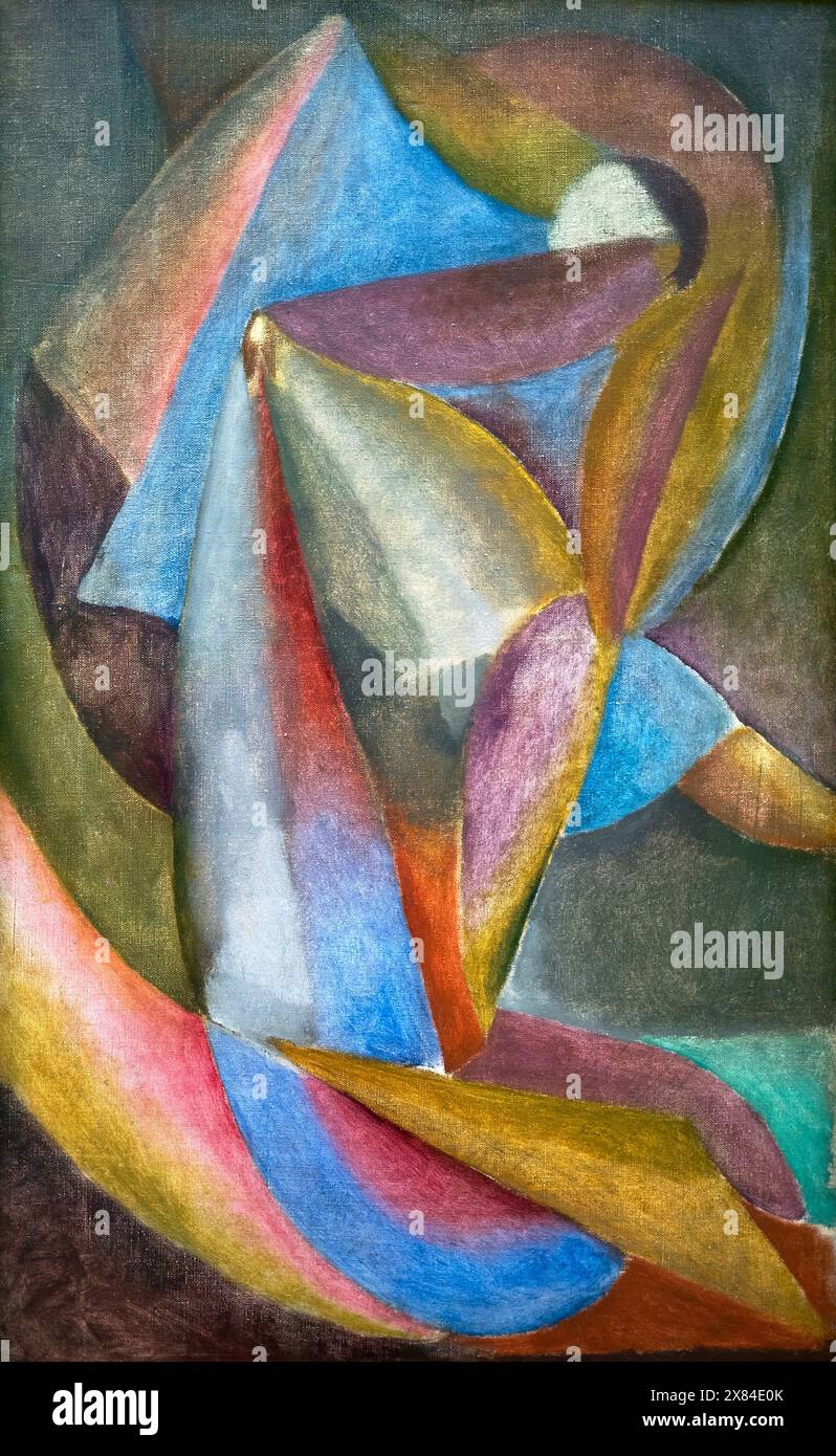 Vladimir Burliuk (Ukrainian avant-garde artist) - Dancer - 1910 Stock ...