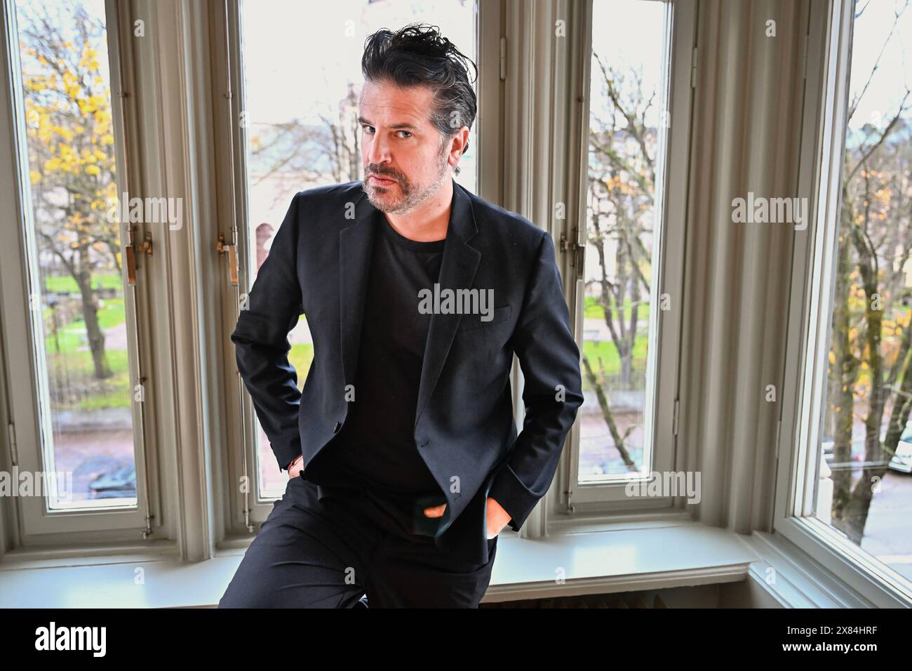 Stockholm, Sweden. 15th Nov, 2023. Swedish writer and podcaster Sigge ...