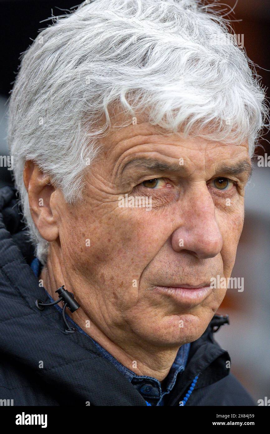 Atalanta head coach Gian Piero Gasperini during the UEFA Europa League ...