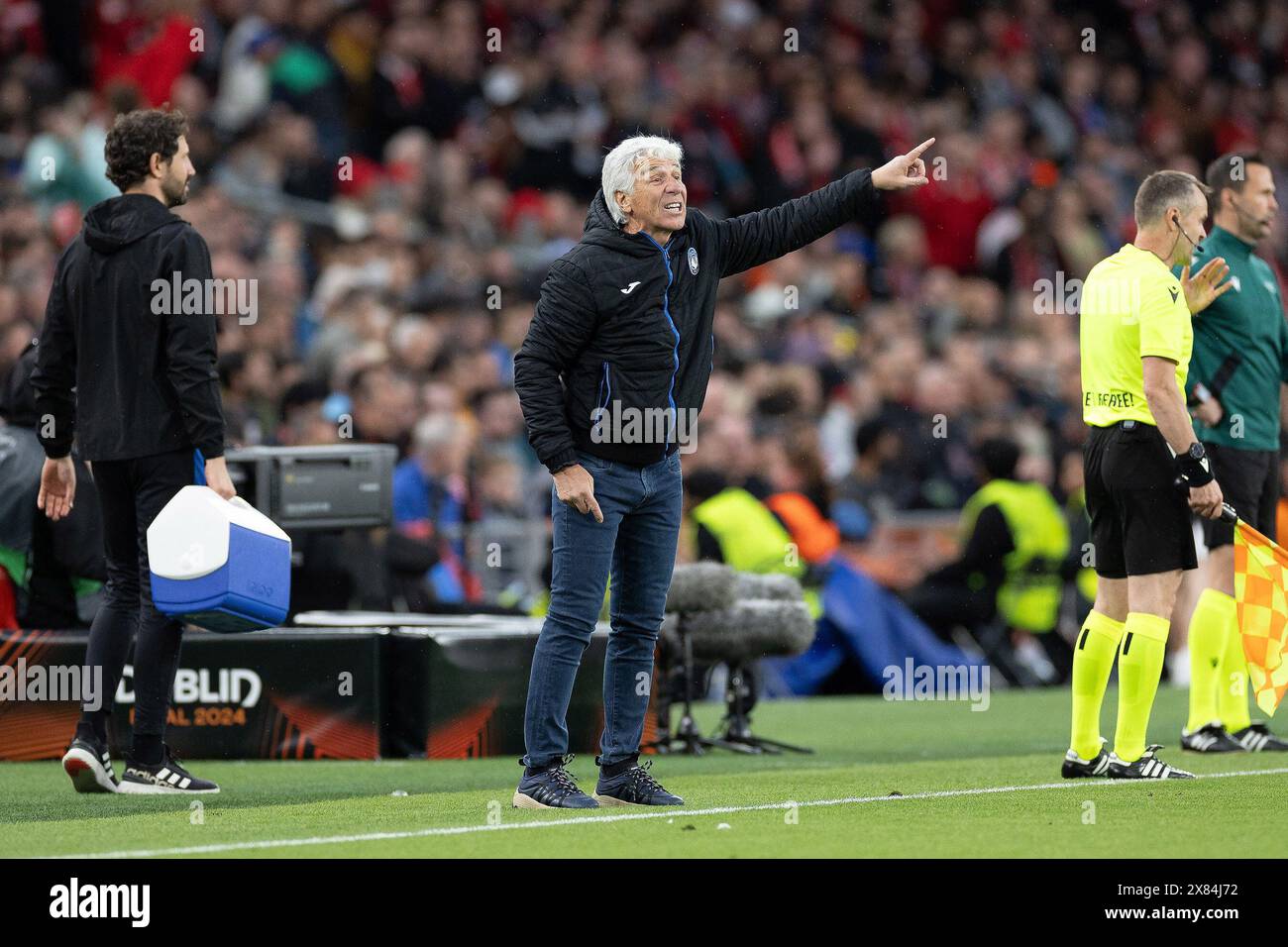Atalanta head coach Gian Piero Gasperini during the UEFA Europa League ...
