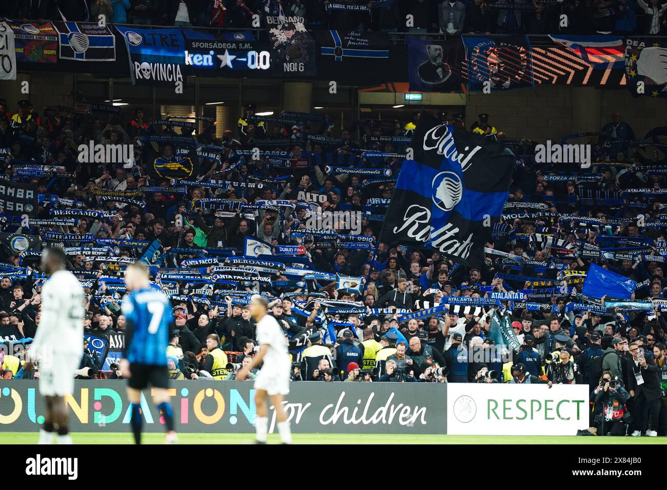 Atalanta fans during the UEFA Europa League, Final football match ...