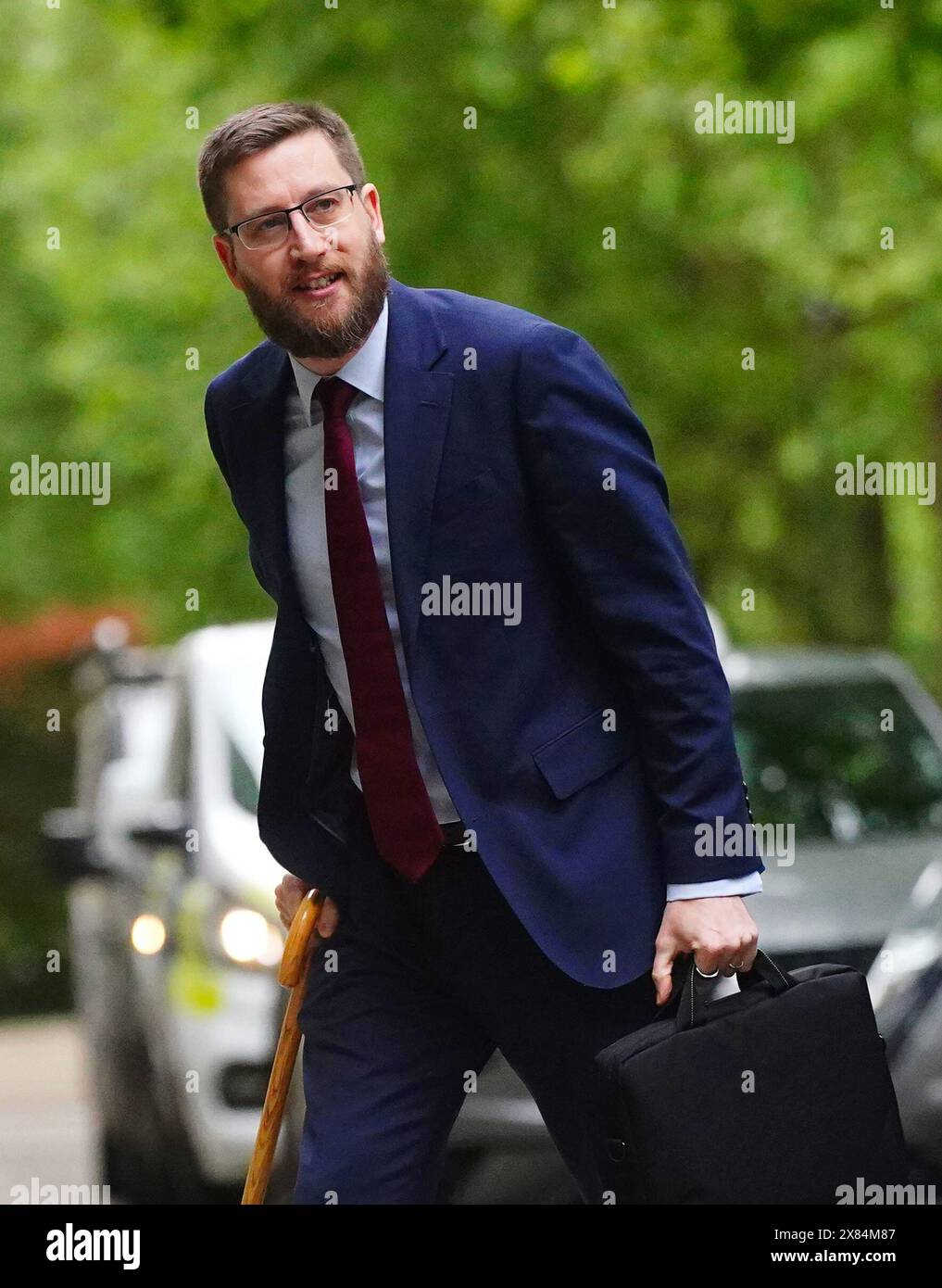 Cabinet Secretary Simon Case arrives to give evidence to the UK Covid ...
