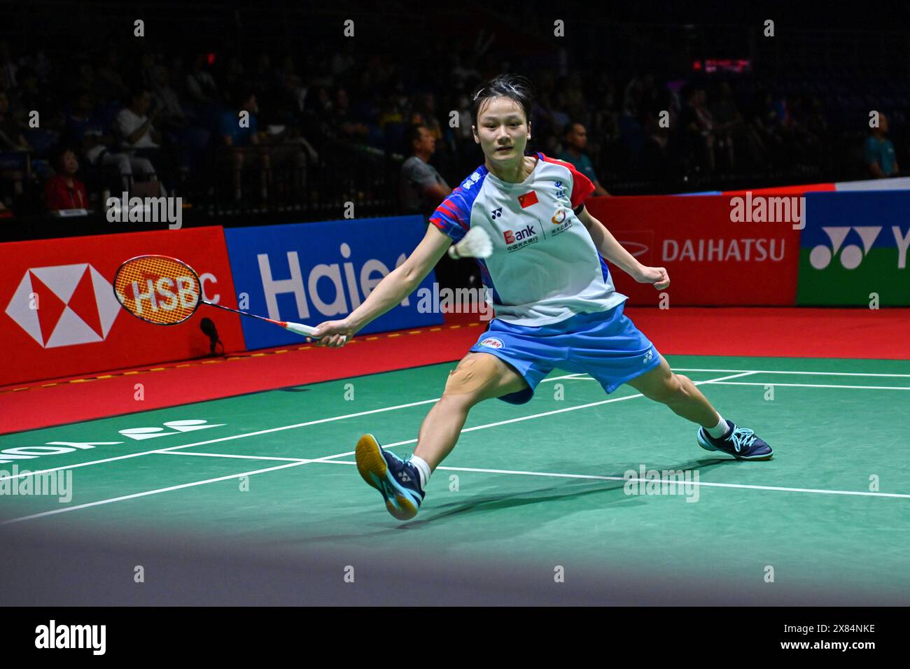 Kuala Lumpur, Malaysia. 23rd May, 2024. Zhang Yiman of China hits a ...