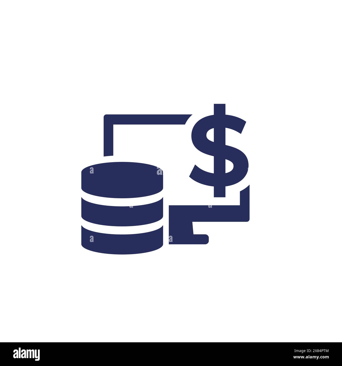 data storage costs icon on white Stock Vector Image & Art - Alamy