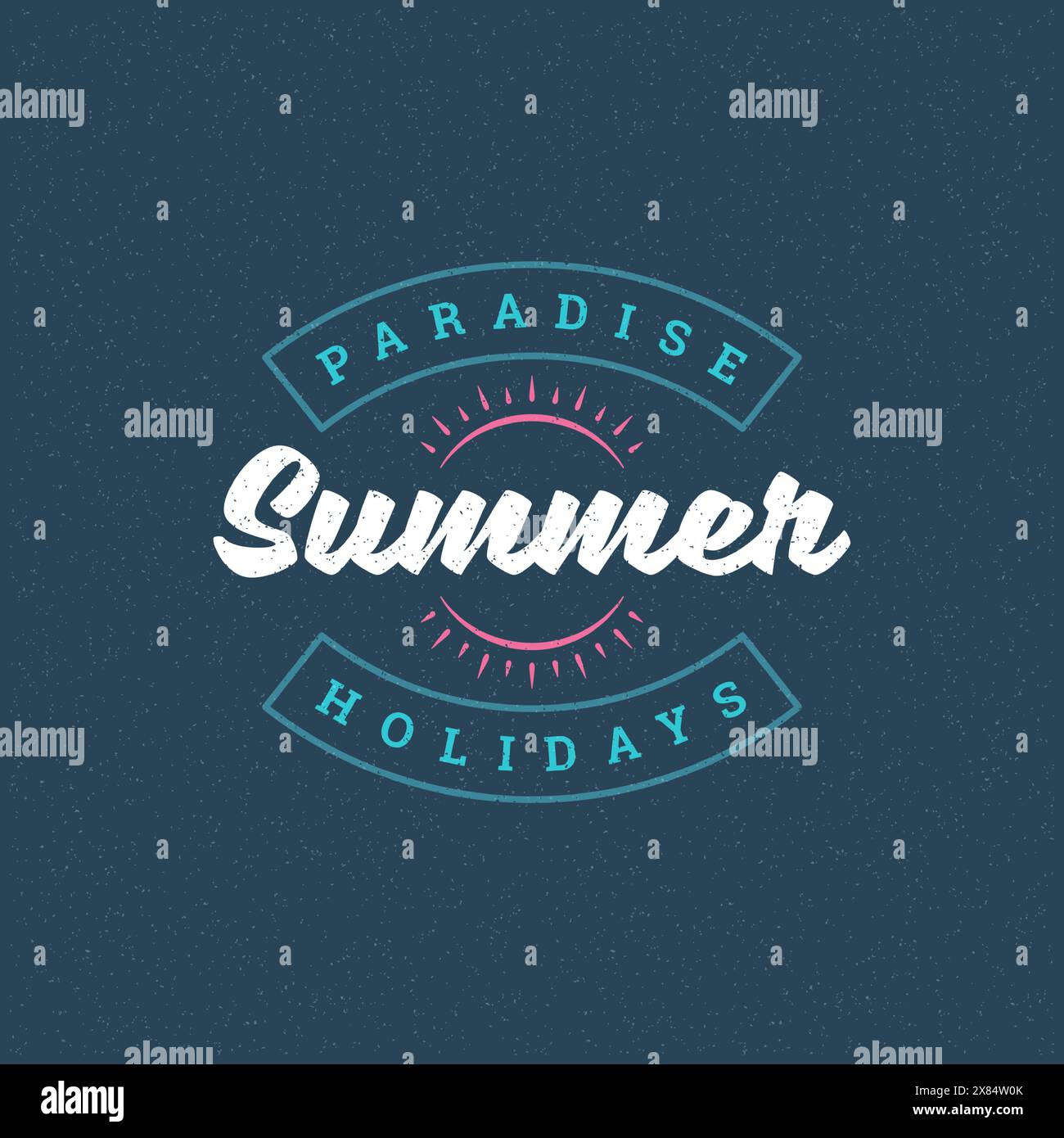 Summer holidays label or badge typography slogan design for poster or ...