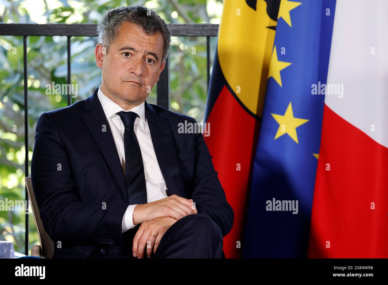 France's Minister for Interior and Overseas Gerald Darmanin attends a ...
