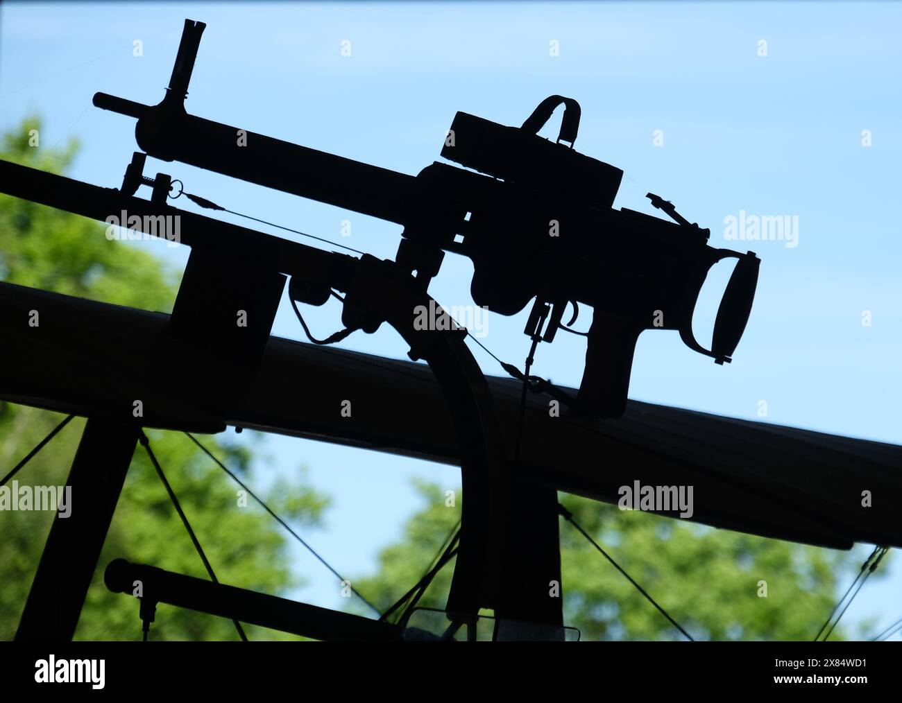 The Lewis gun is a First World War–era light machine gun. Designed ...