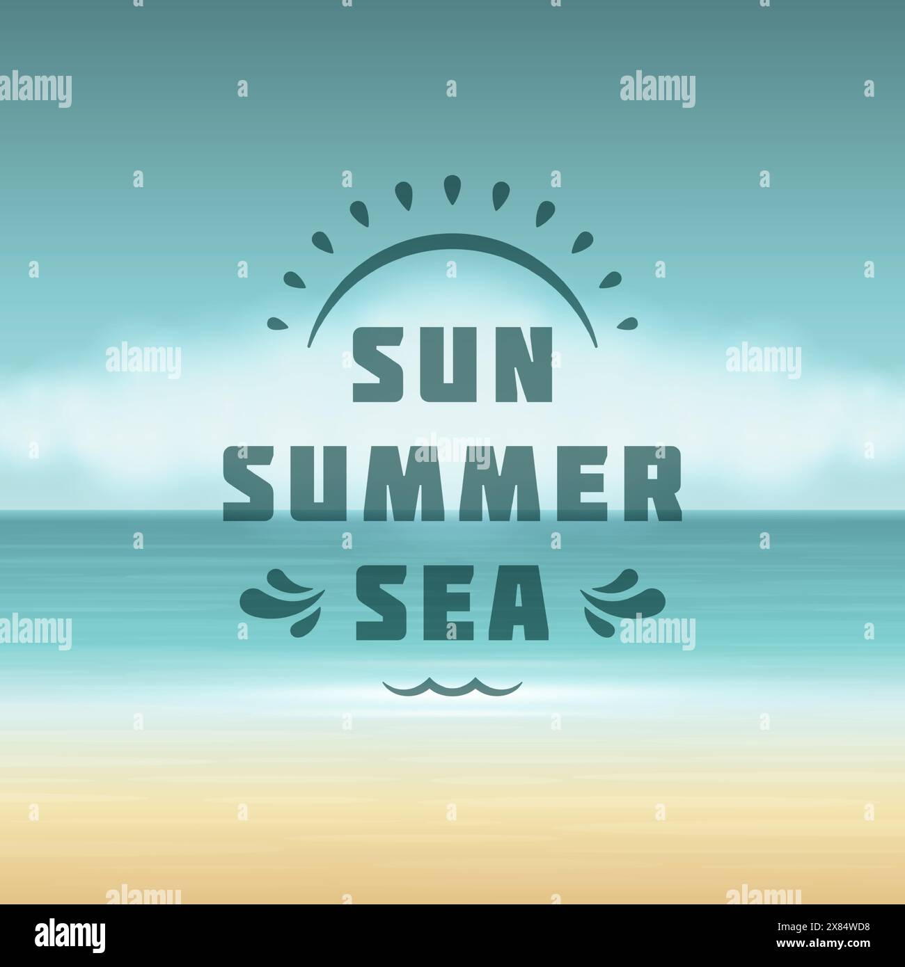 Summer holidays label or badge typography slogan design for poster or ...