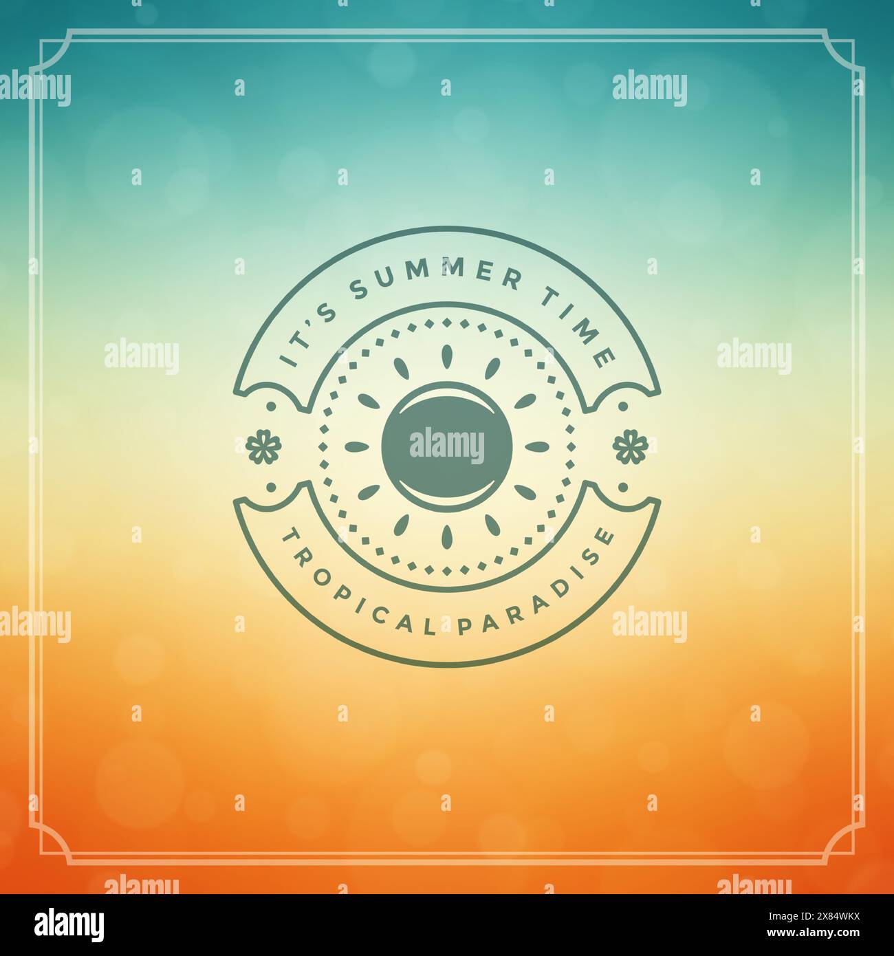 Summer holidays label or badge typography slogan design for poster or ...