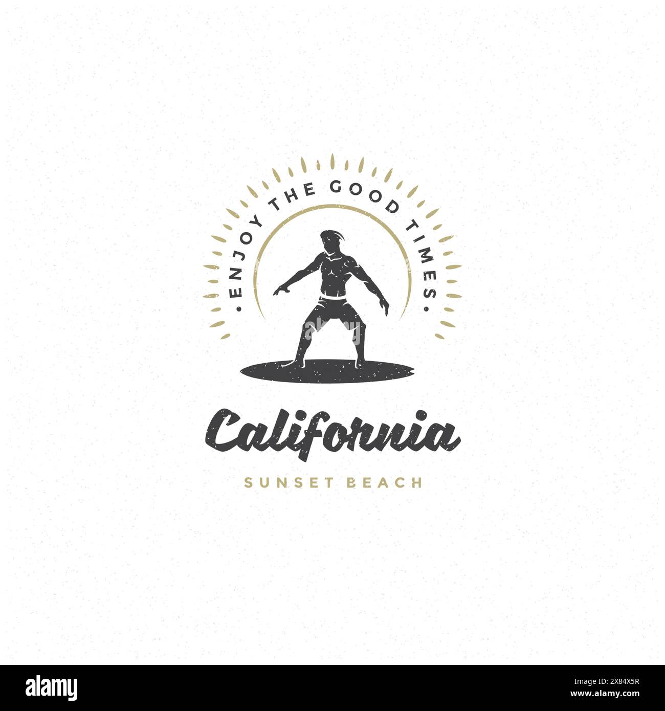Surfing typography slogan and bear on surf silhouette vector ...