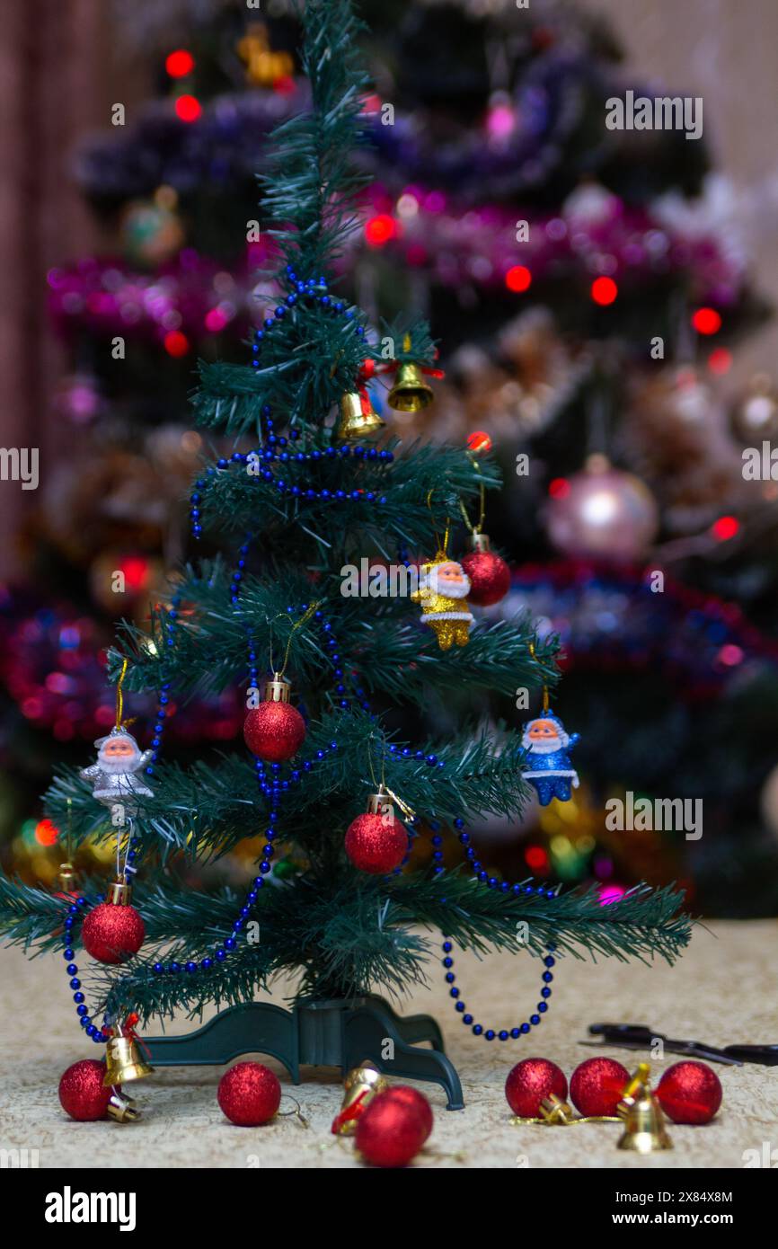 Beautiful christmas tree garland in hi-res stock photography and images ...