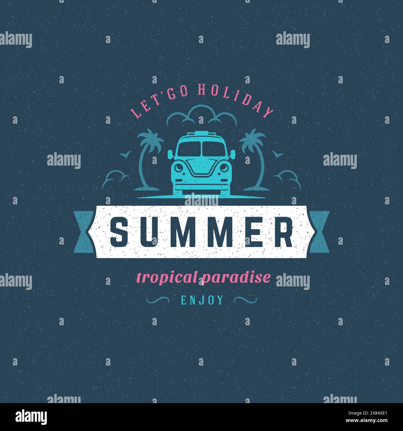 Summer holidays label or badge typography slogan design for poster or ...