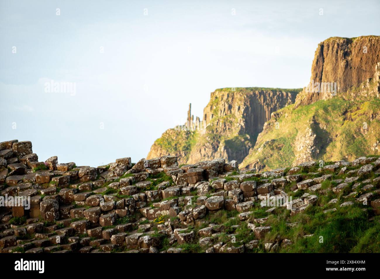 The Giant's Causeway Chimney Stacks Rock Formation Stock Photo - Alamy
