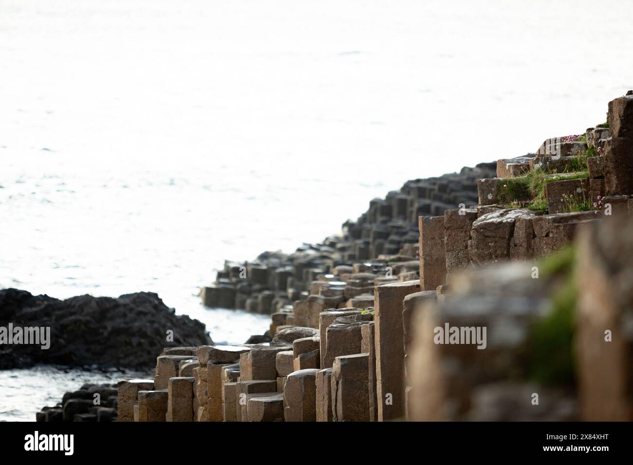 The Hexagonal Basalt Columns of the Giant's Causeway in Northern ...