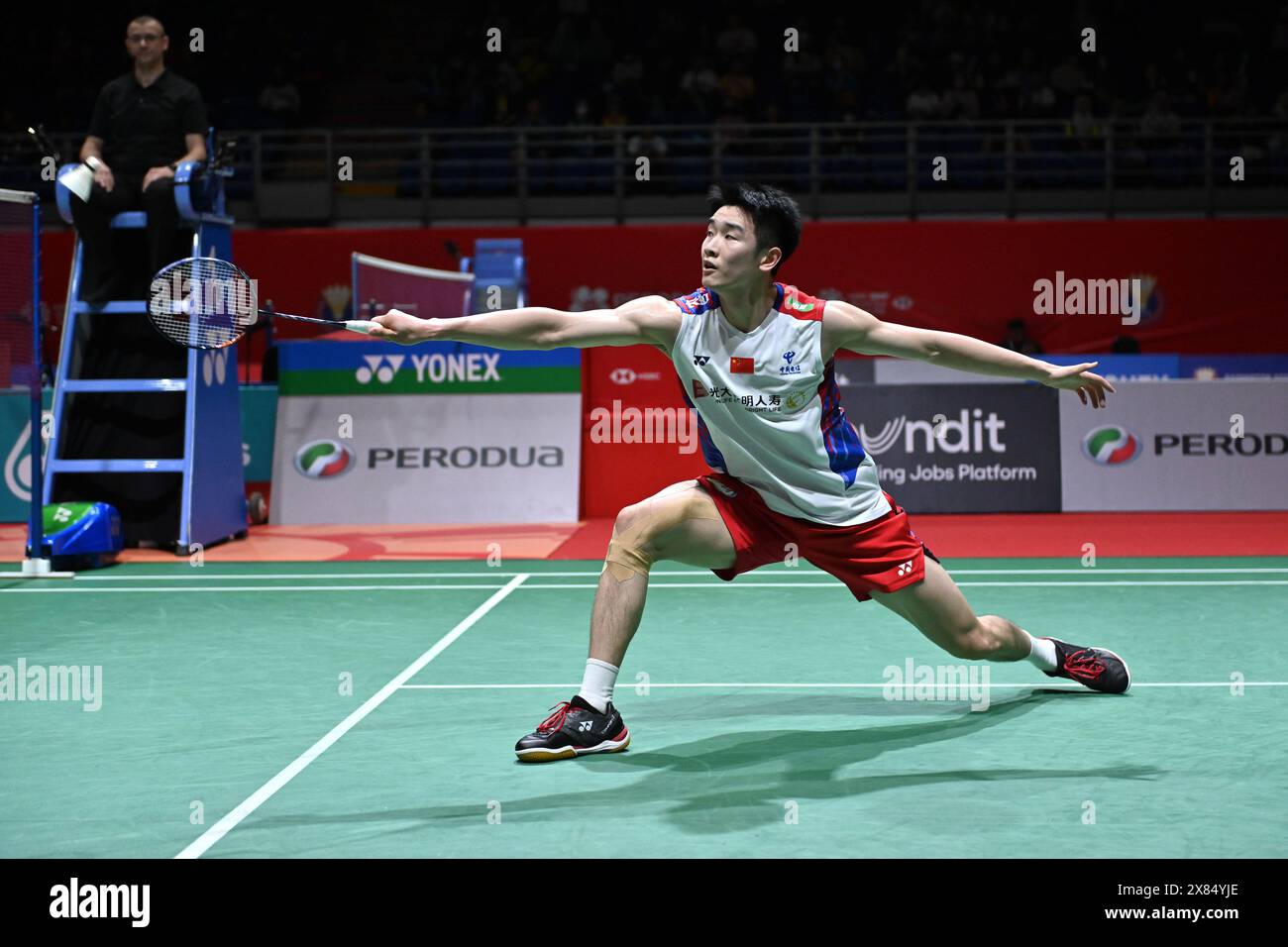 Kuala Lumpur, Malaysia. 23rd May, 2024. Li Shifeng of China hits a ...
