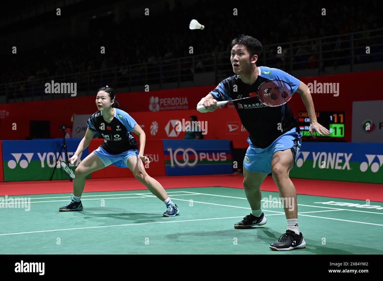 Kuala Lumpur, Malaysia. 23rd May, 2024. Cheng Xing (R)/Li Qian of China ...