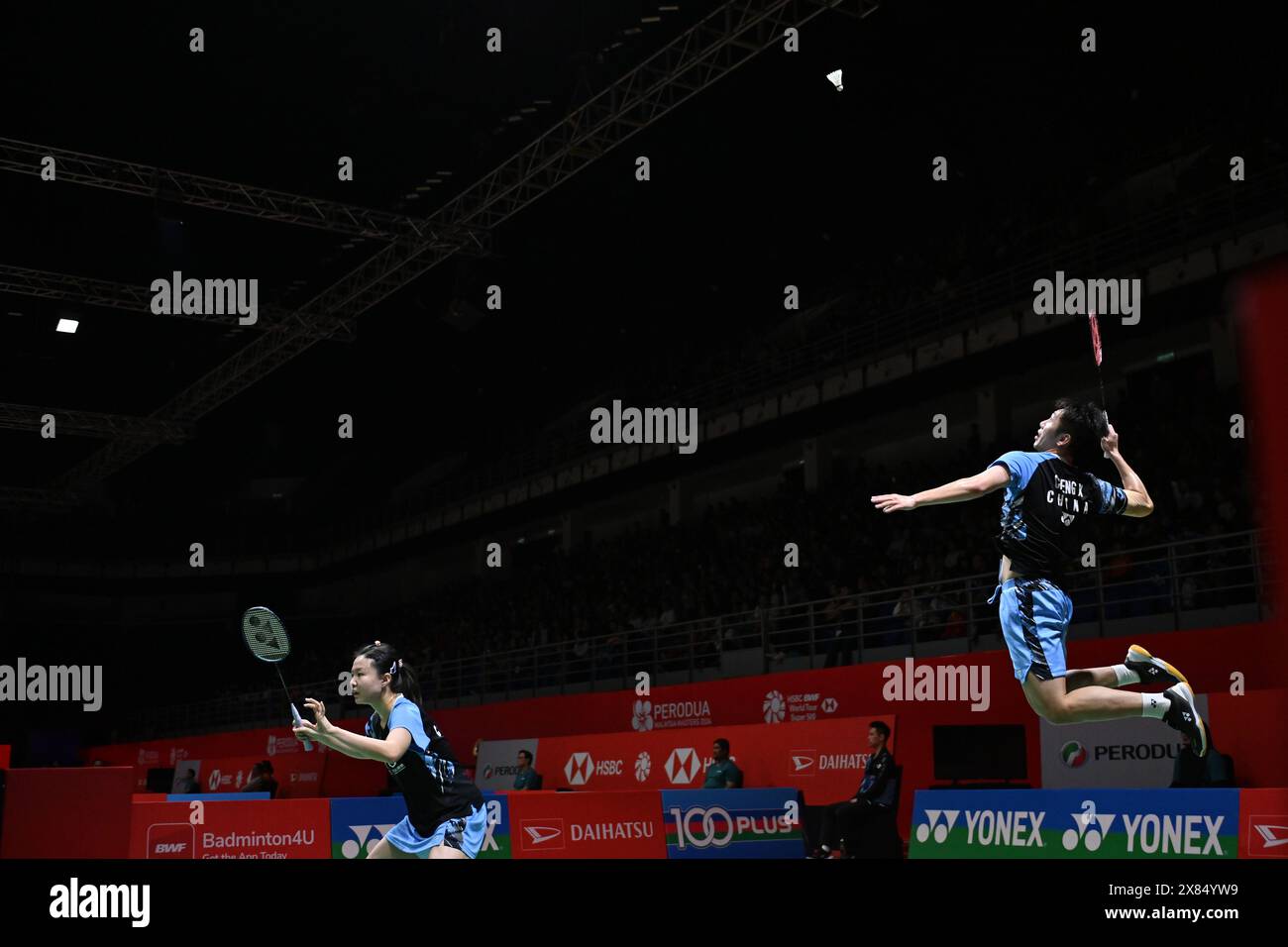 Kuala Lumpur, Malaysia. 23rd May, 2024. Cheng Xing (R)/Li Qian of China ...
