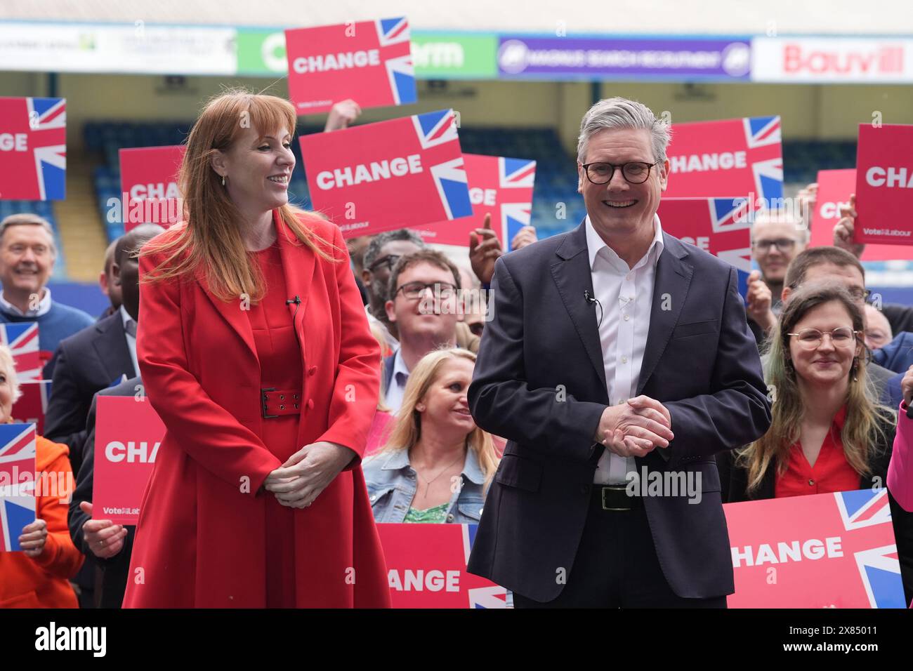 Labour Party leader Sir Keir Starmer and Labour deputy leader Angela ...