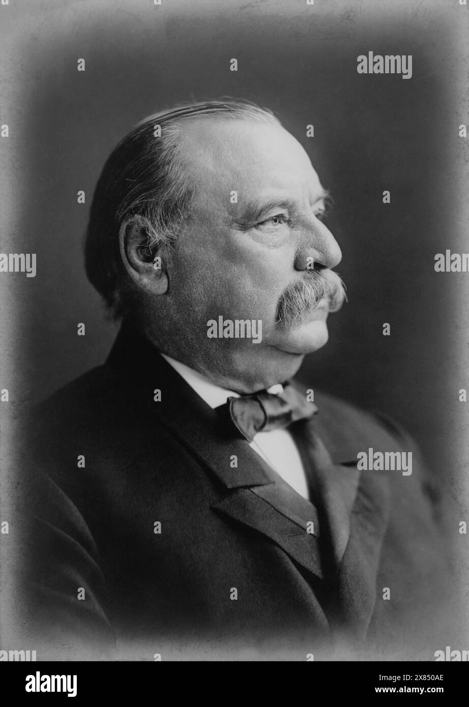 Grover Cleveland, head-and-shoulders portrait, facing right. Year: c ...
