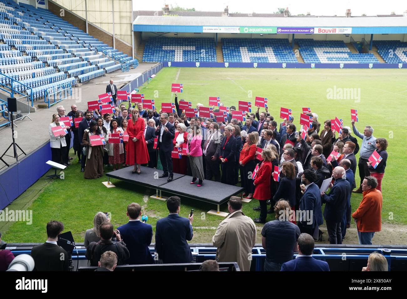(centre left-right) Deputy leader Angela Rayner, Labour Party leader ...