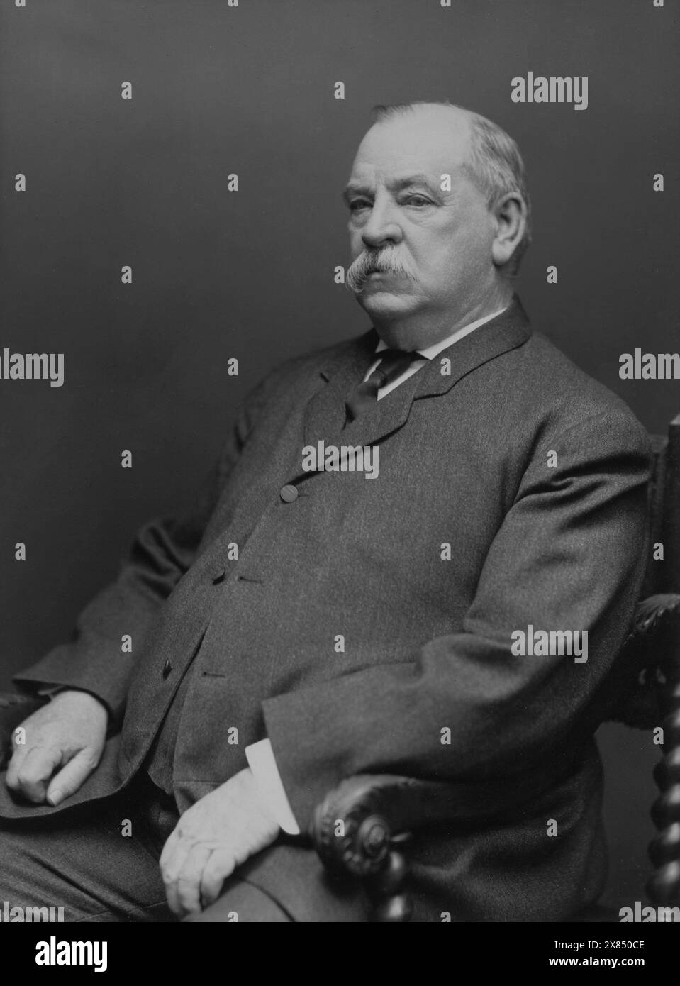 Grover Cleveland. By Pach Brothers Studio. Between 1904 Stock Photo - Alamy