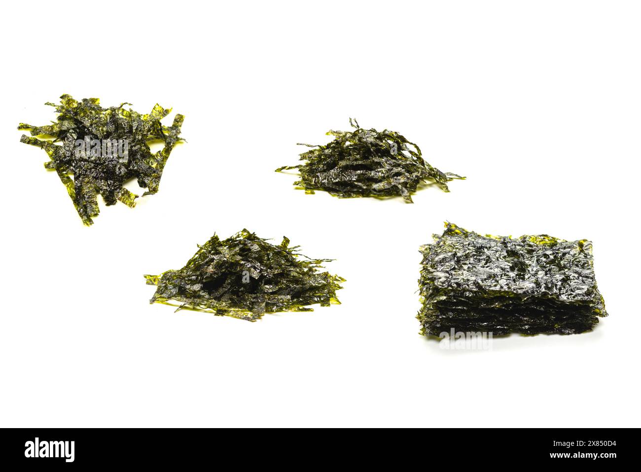 Tasty nori seaweed isolated on a white background Stock Photo - Alamy