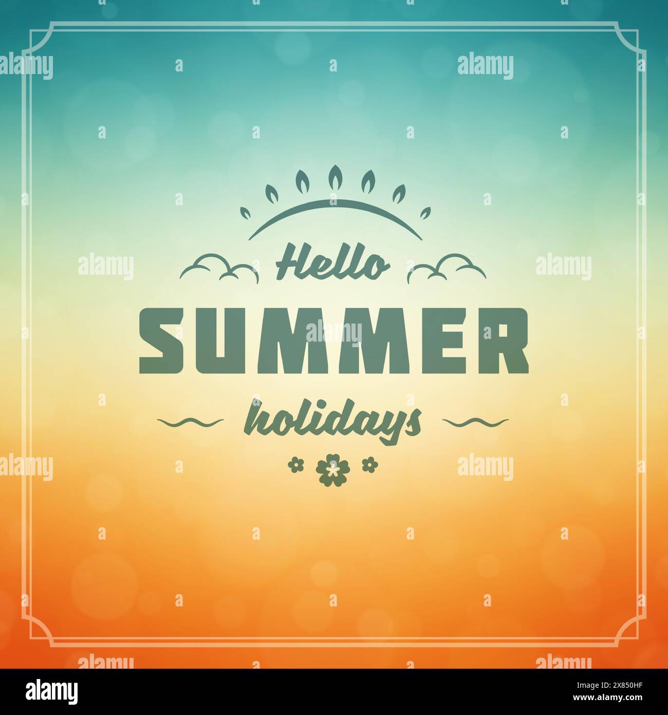 Summer holidays label or badge typography slogan design for poster or ...