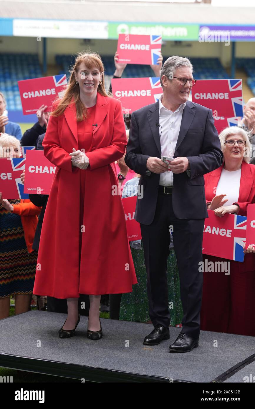 Labour Party leader Sir Keir Starmer and deputy leader Angela Rayner ...