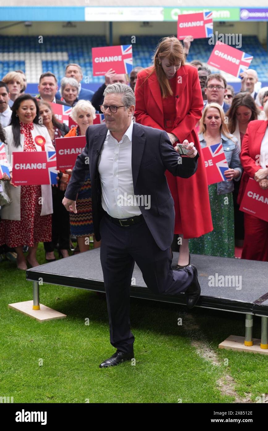 Labour Party leader Sir Keir Starmer during a visit to Gillingham ...