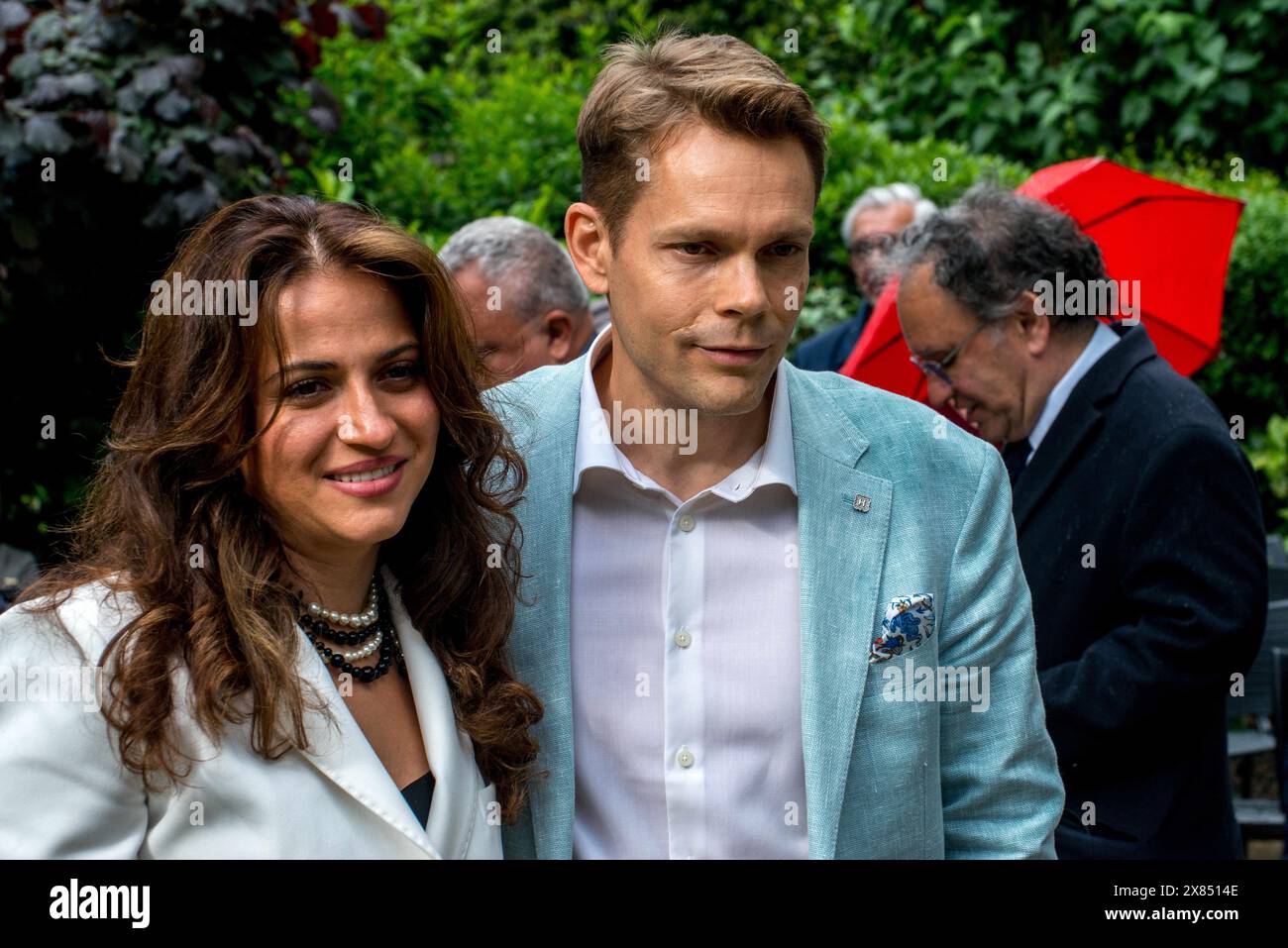Paris, France. 22nd May, 2024. Nicolas Aznavour and his wife Kristina ...
