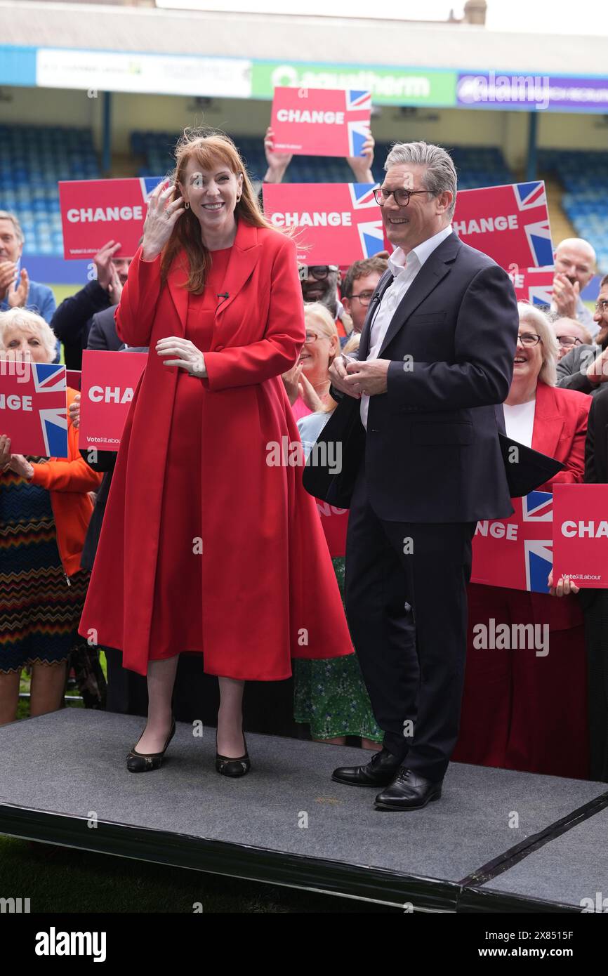 Labour Party leader Sir Keir Starmer and deputy leader Angela Rayner ...