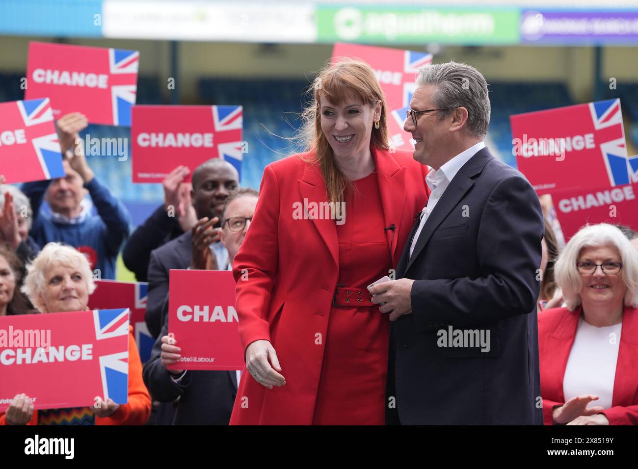 Labour Party leader Sir Keir Starmer and deputy leader Angela Rayner ...