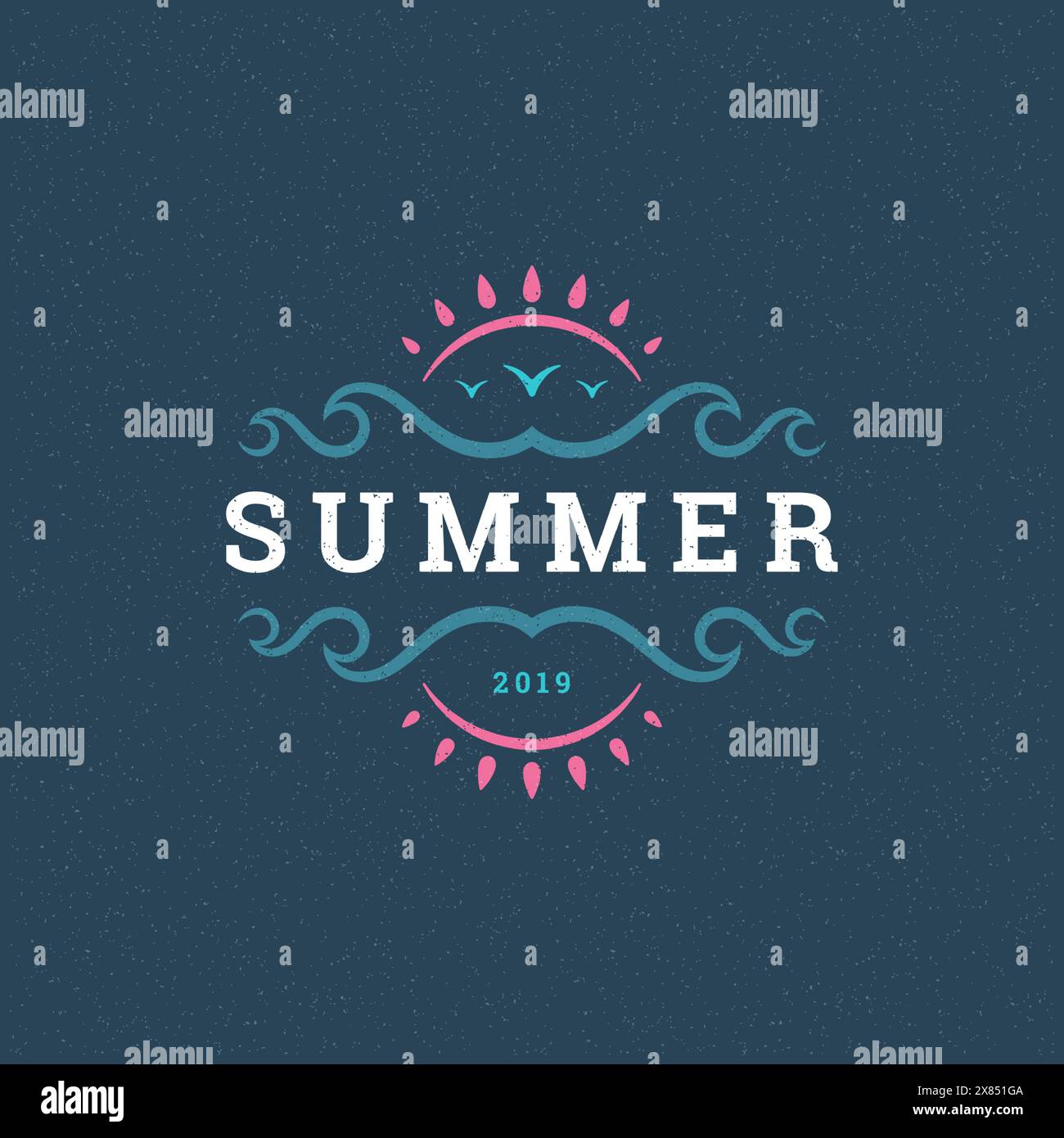 Summer holidays label or badge typography slogan design for poster or ...