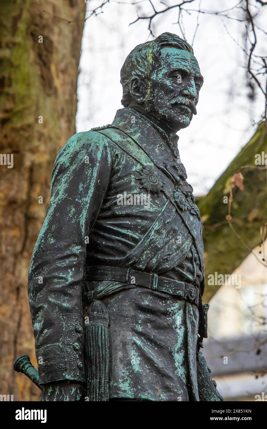 Statue of Field Marshal John Fox Burgoyne, located on Waterloo Place in ...
