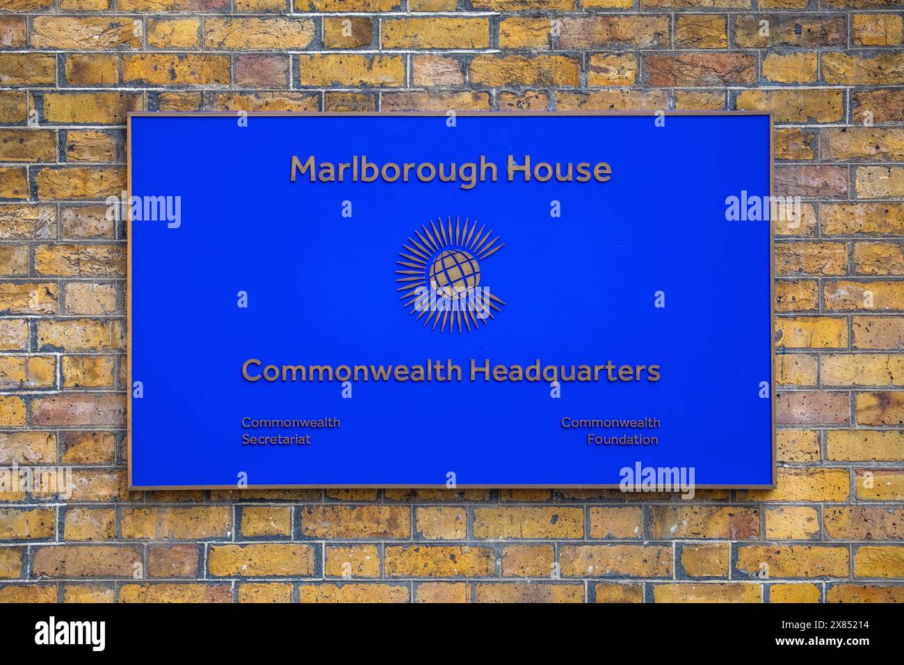 London, UK - February 19th 2024: Sign at the entrance to Marlborough ...