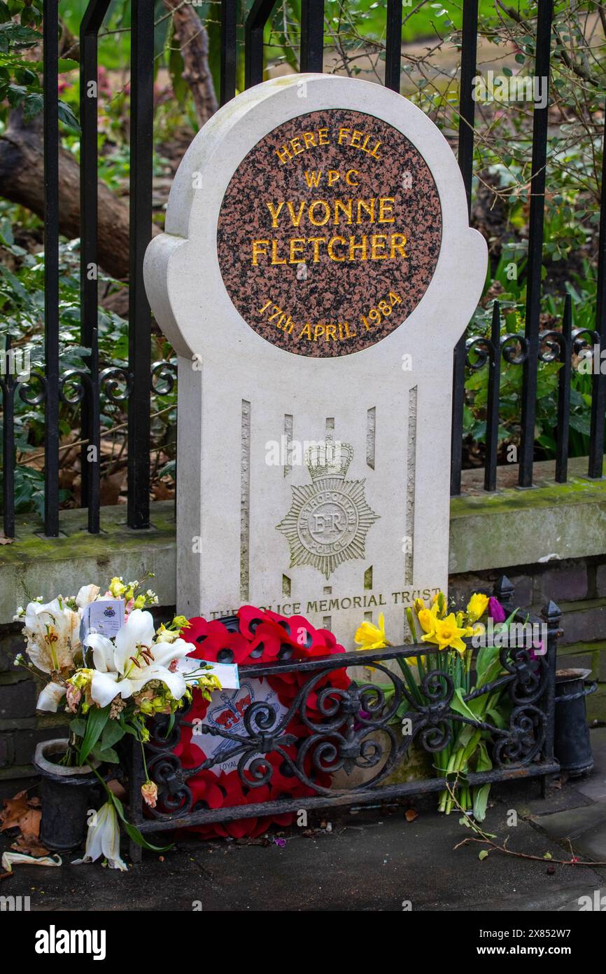 London, UK - February 19th 2024: Memorial dedicated to WPC Yvonne ...