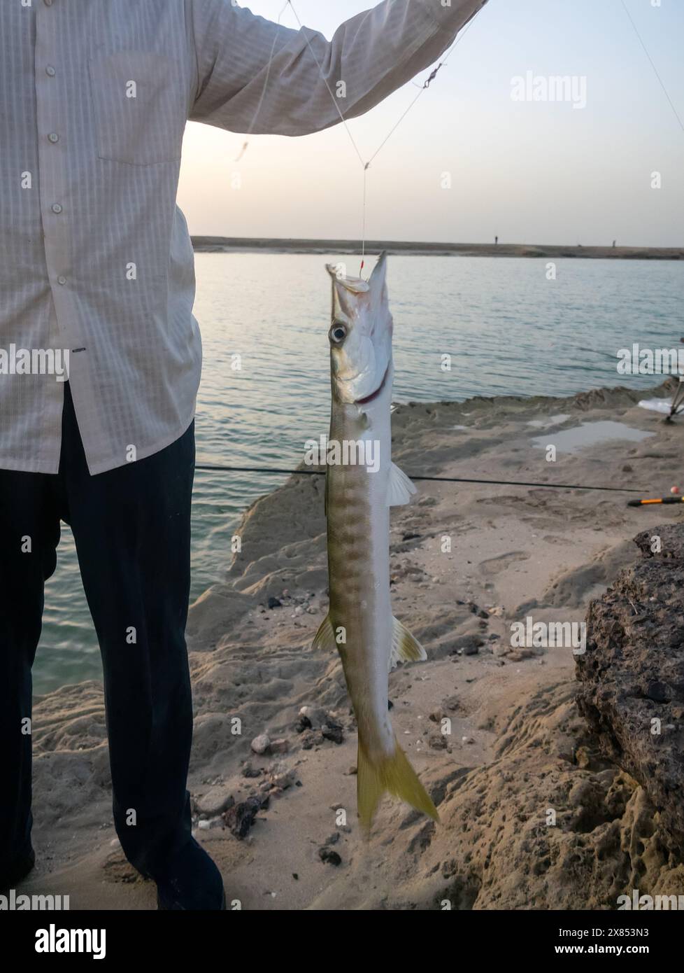 Recreational fishing in the Persian Gulf, United Arab Emirates ...