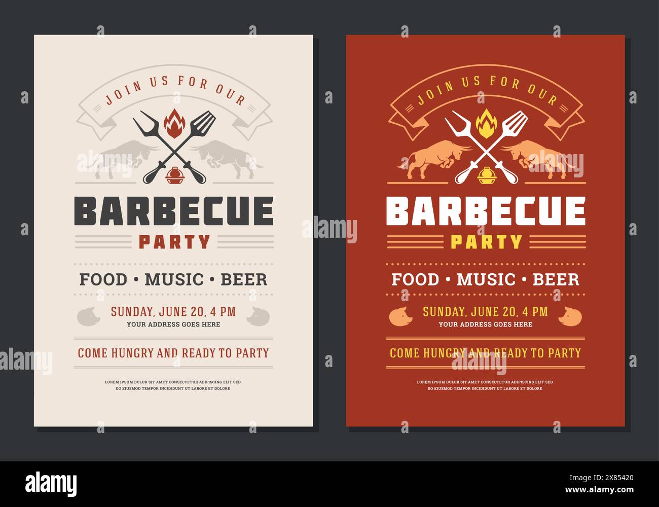Cookout Announcement Posters Memorial Day Cookout Poster Template