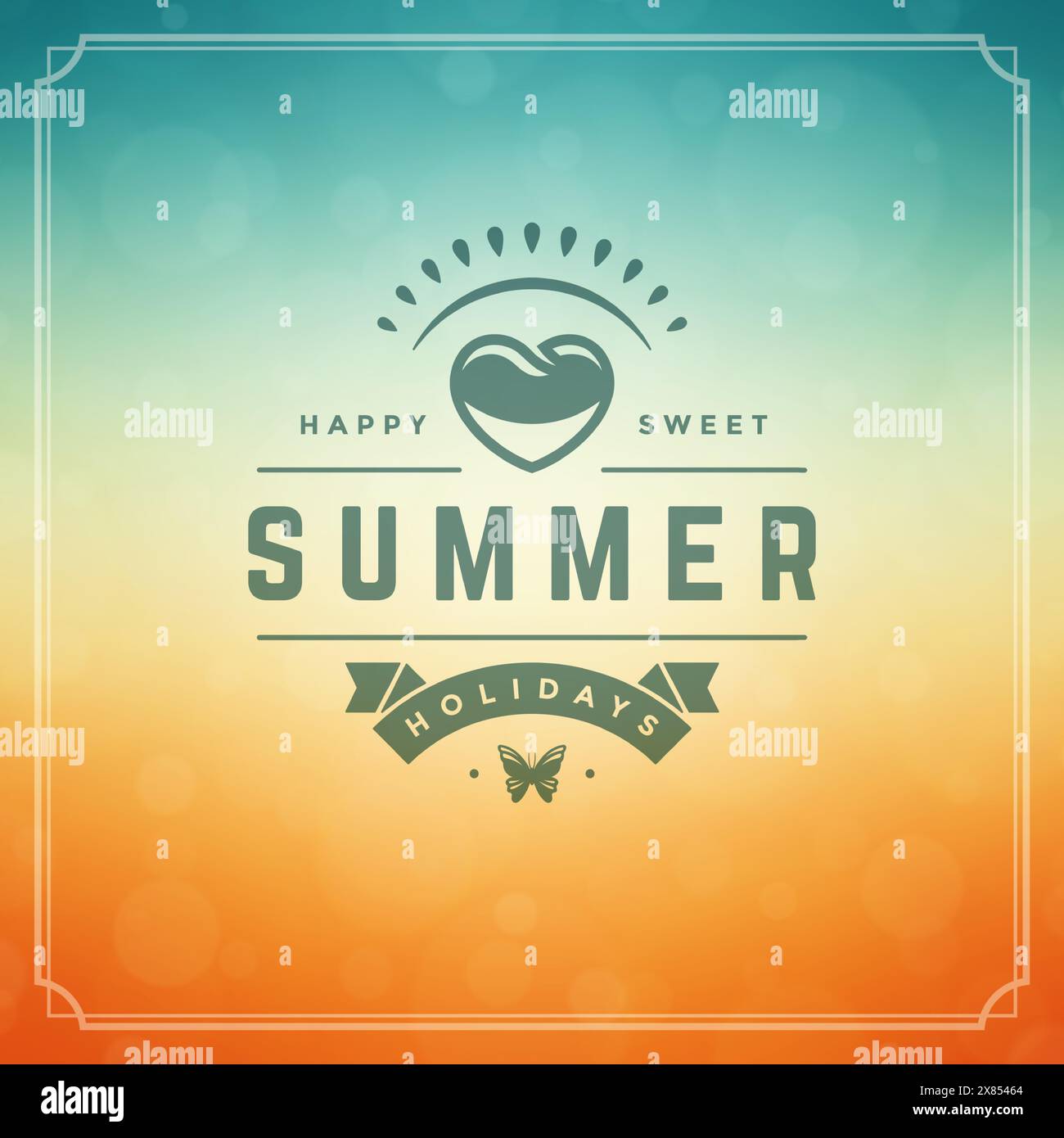 Summer holidays label or badge typography slogan design for poster or ...