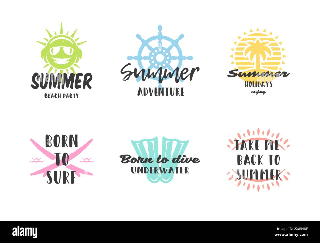 Beach shirt quotes Stock Vector Images - Alamy