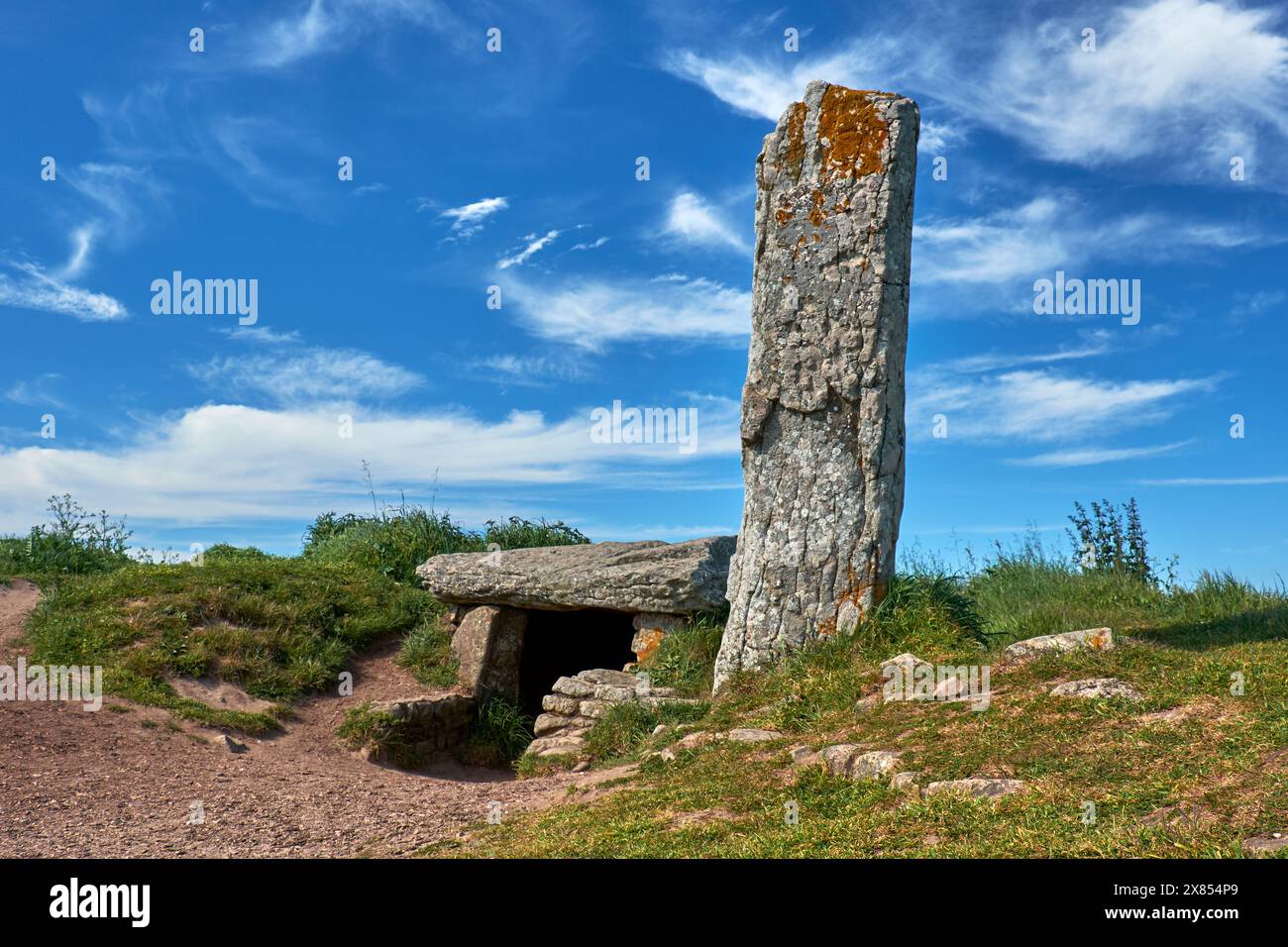 Prehistoric megaliths in Brittany, France Stock Photo - Alamy