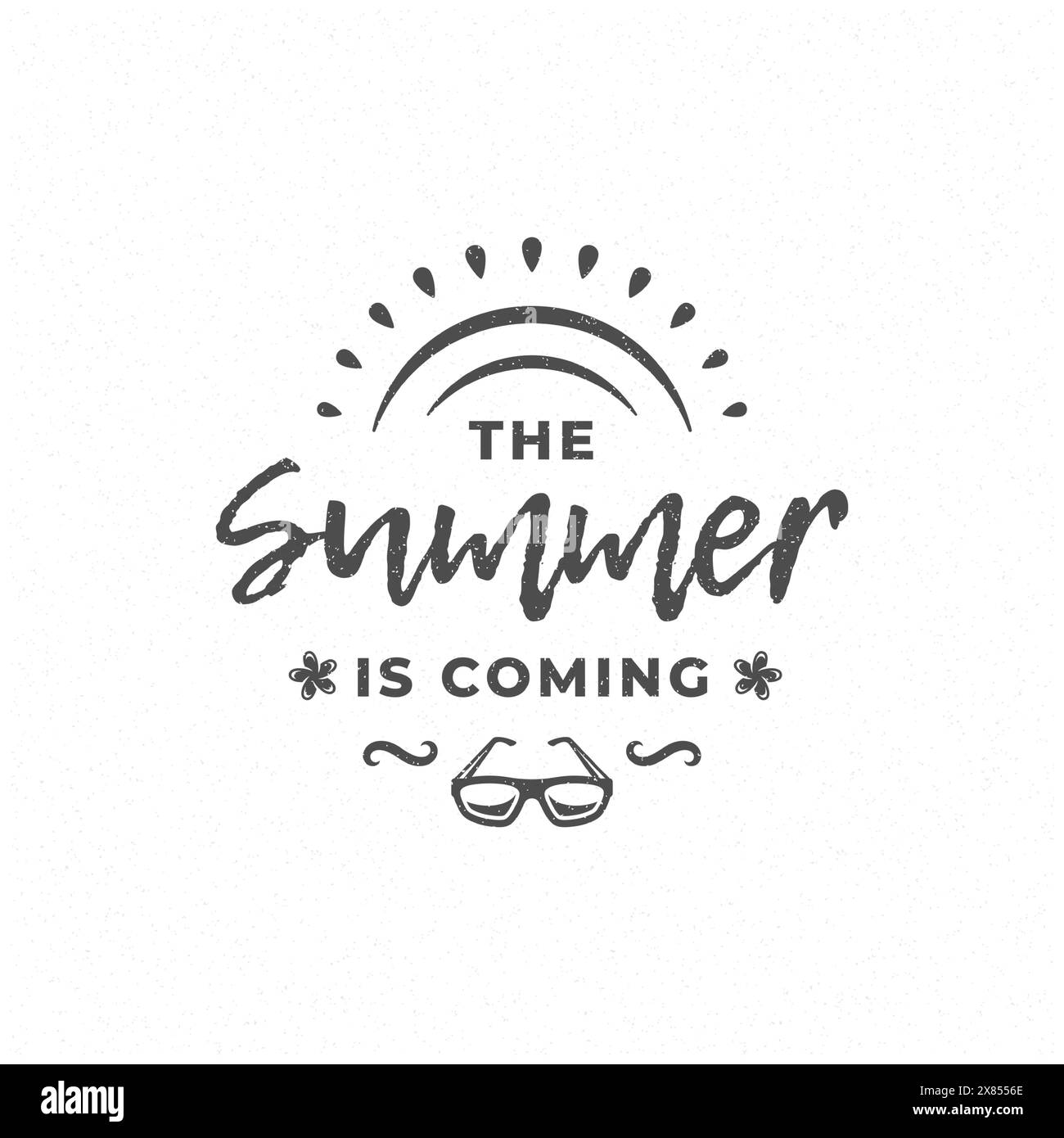 Sun text saying summer Cut Out Stock Images & Pictures - Alamy
