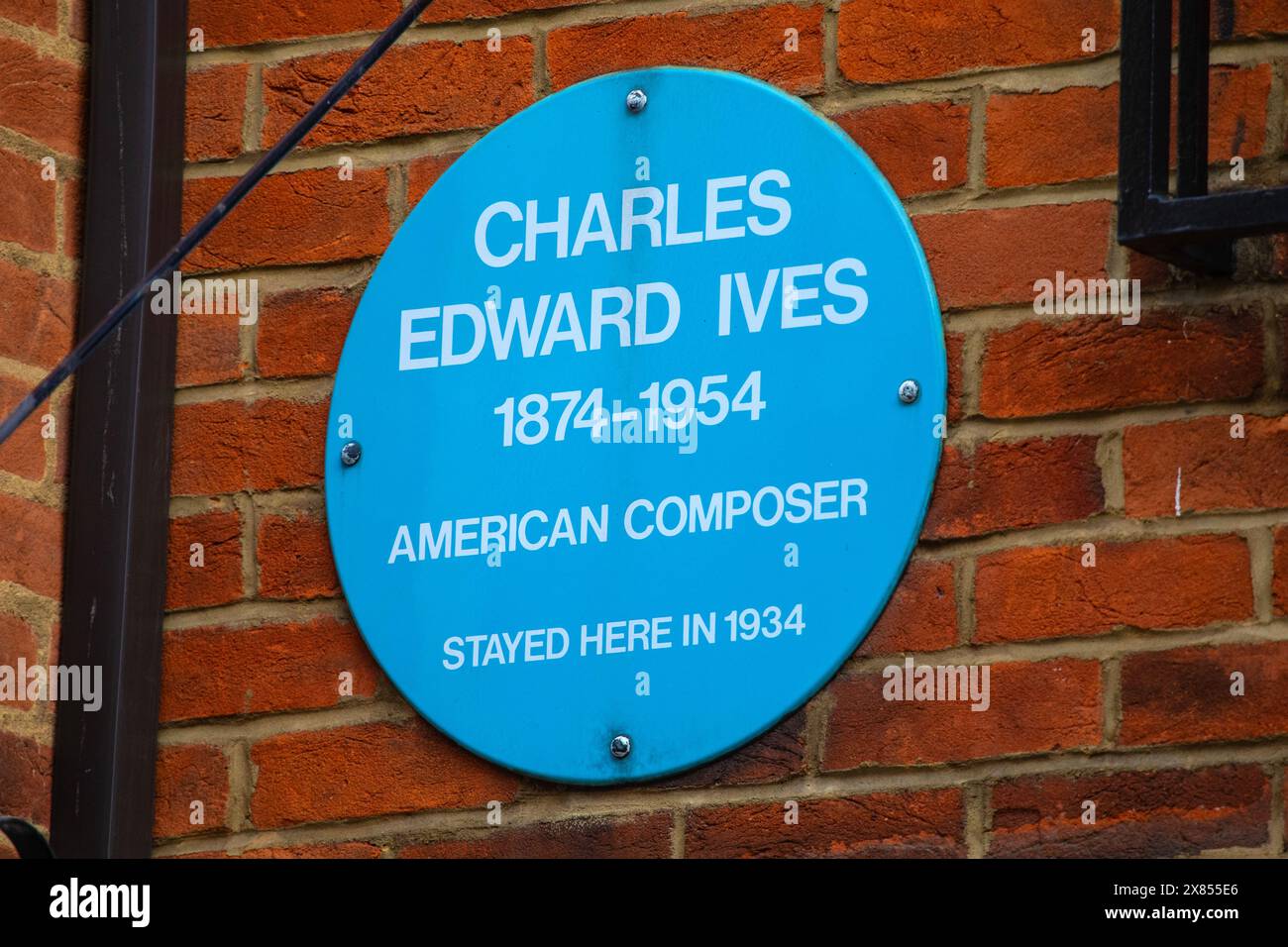 London, UK - February 26th 2024: Plaque on Half Moon Street in London ...