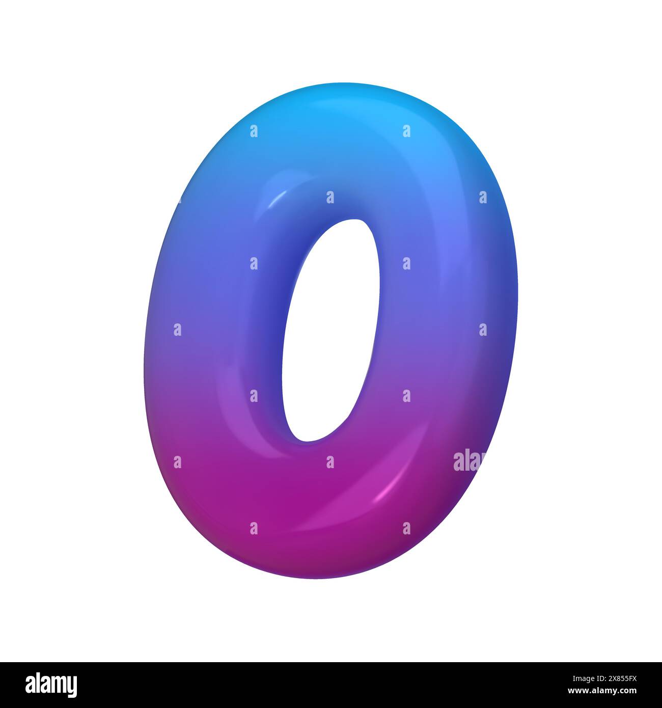 Digital number zero in neon hi-res stock photography and images - Alamy