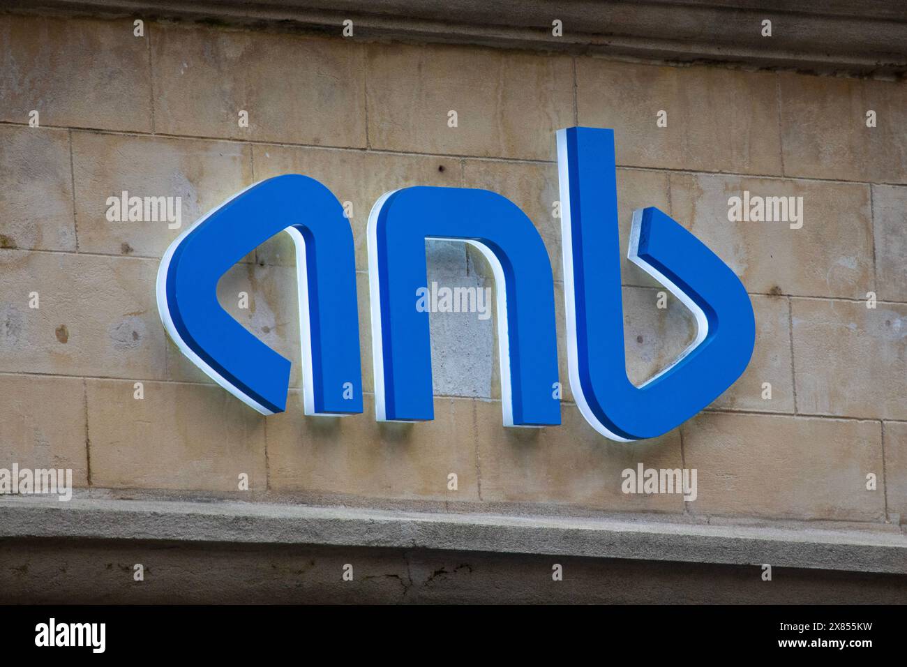 London, UK - February 26th 2024: The logo for the ANB - Arab National ...