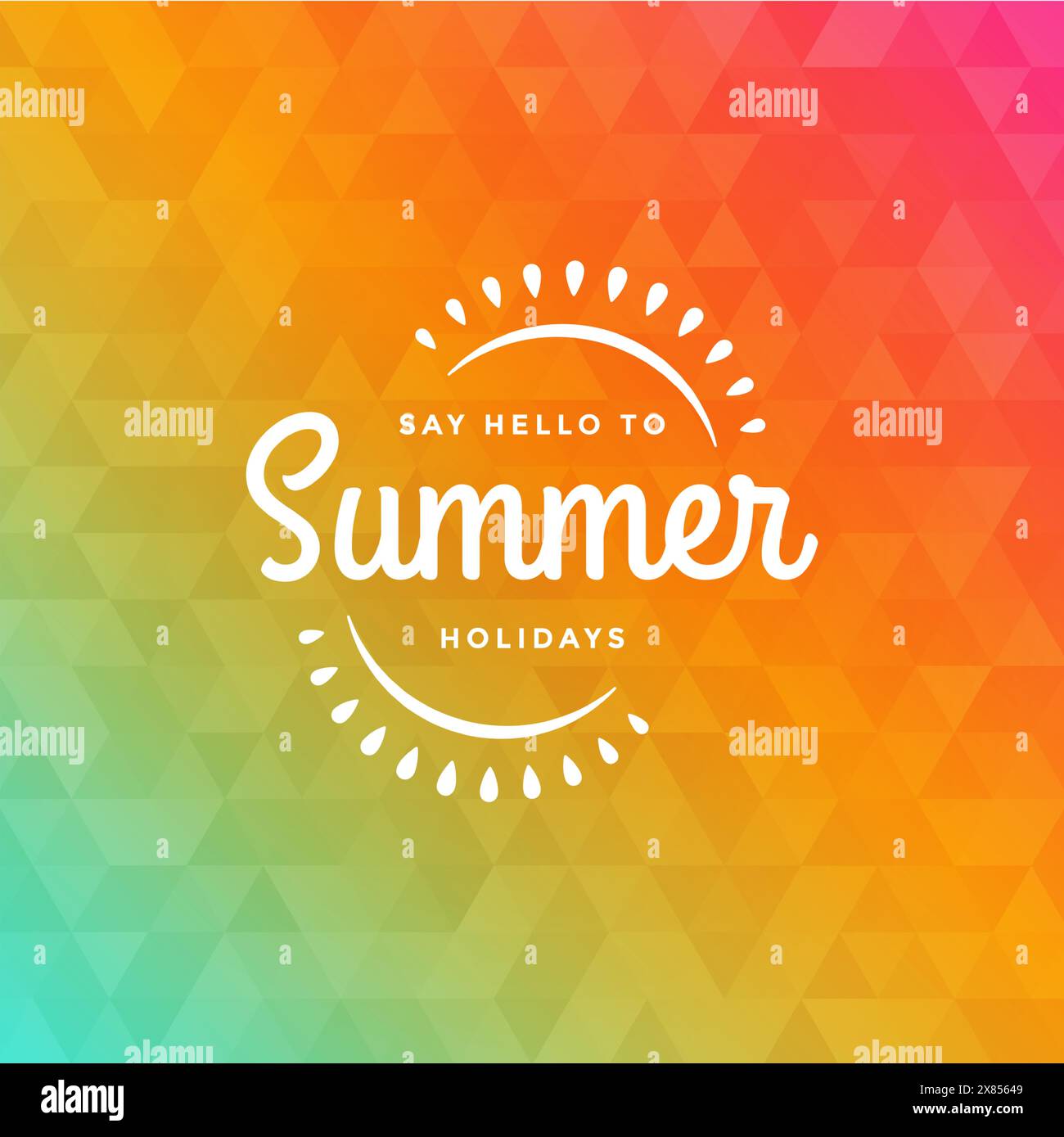 Summer holidays label or badge typography slogan design for poster or ...