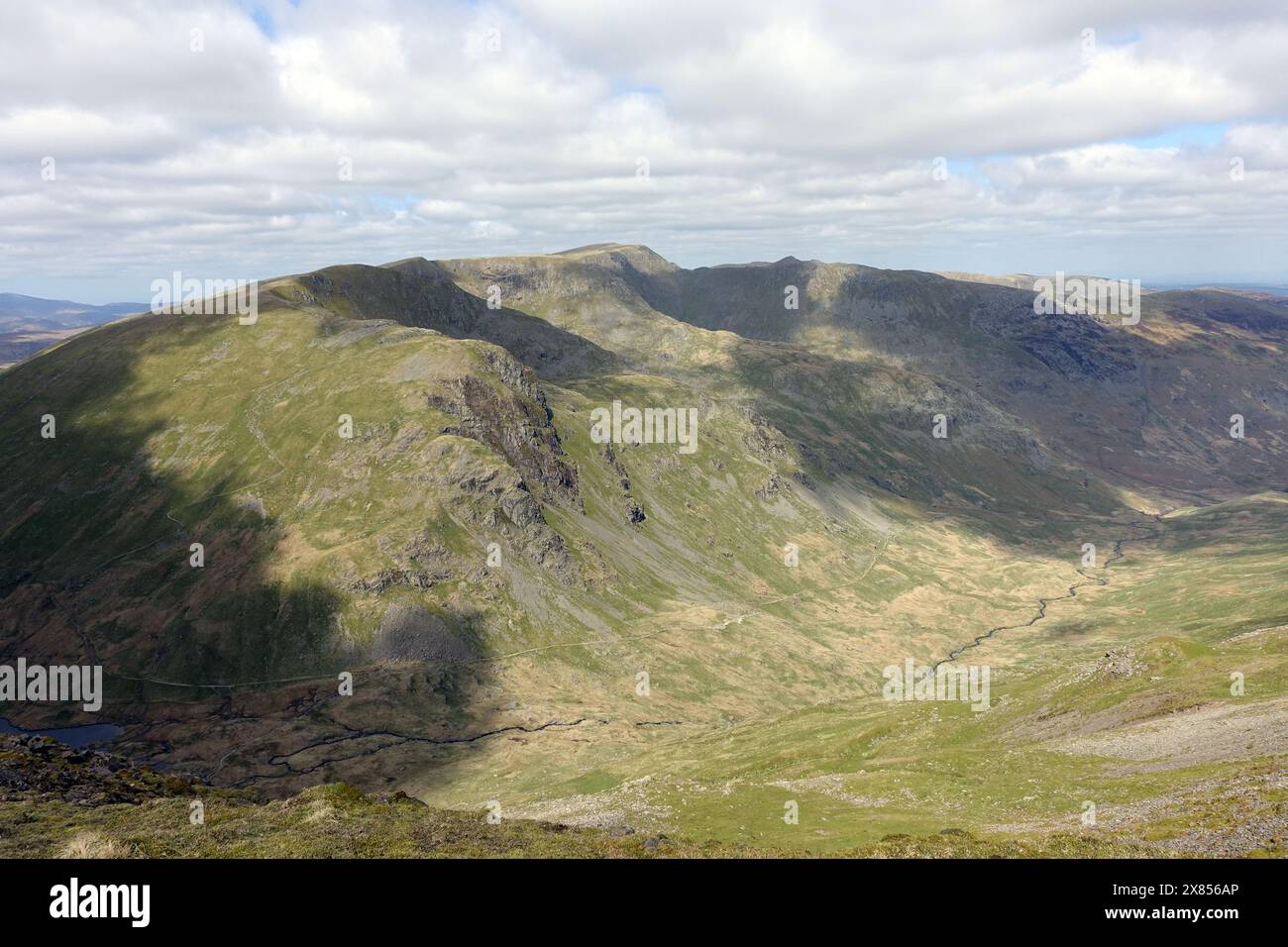 The Wainwrights Dollywaggon Pike, Nethermost Pike and the Helvellyn ...