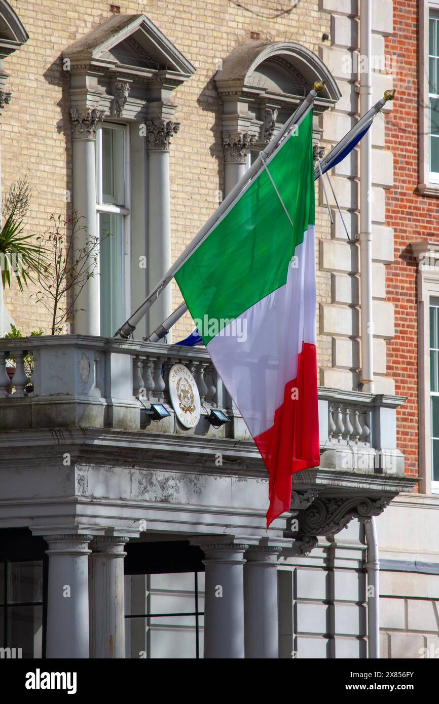 London, UK - February 26th 2024: Exterior of the Embassy of Italy ...