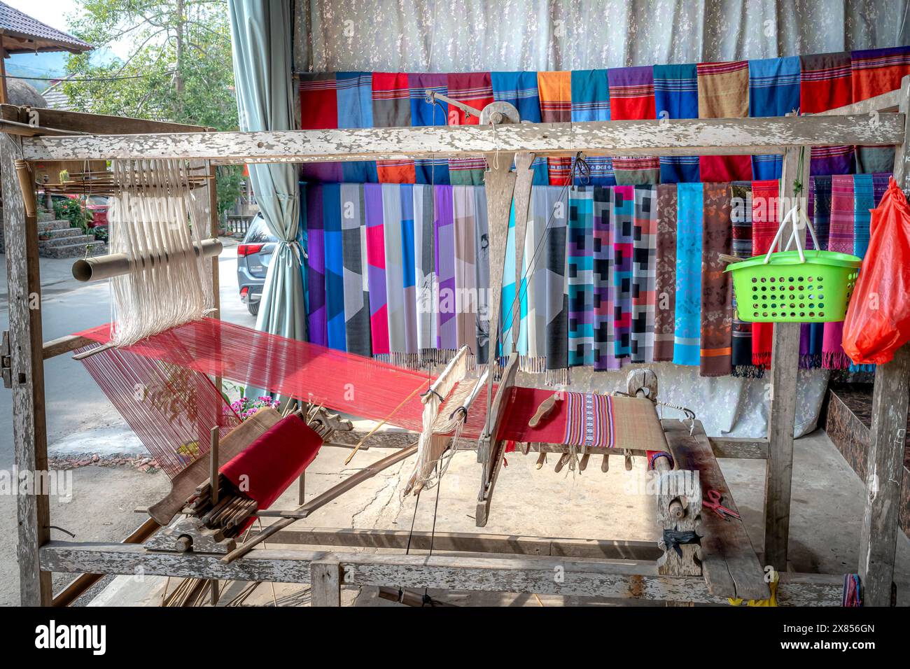 Ban Lac, Mai Chau Town, Hoa Binh, Vietnam - February 18, 2024: Ethnic ...
