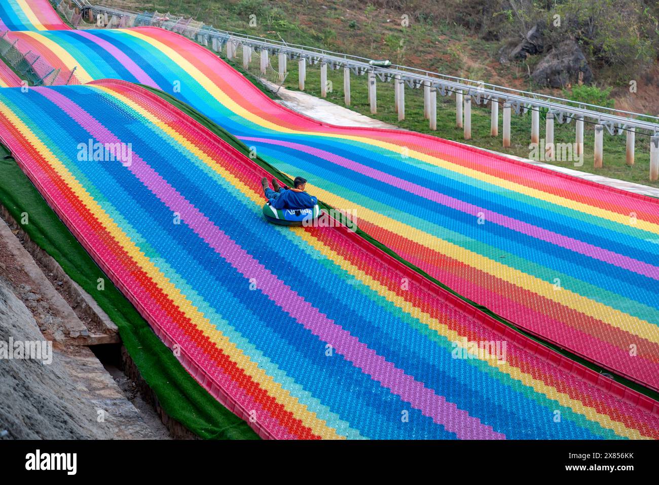 Moc Chau island tourist area, Son La province, Vietnam - February 18 ...